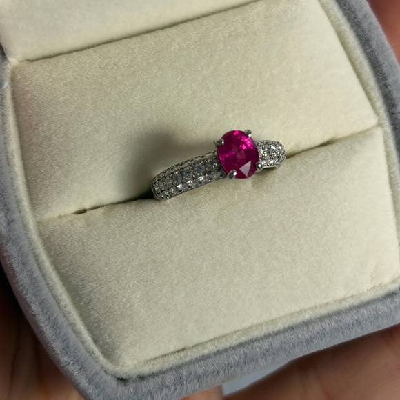 Jewelry | Display Only 1287 Ct Ruby Diamond Ring | Poshmark